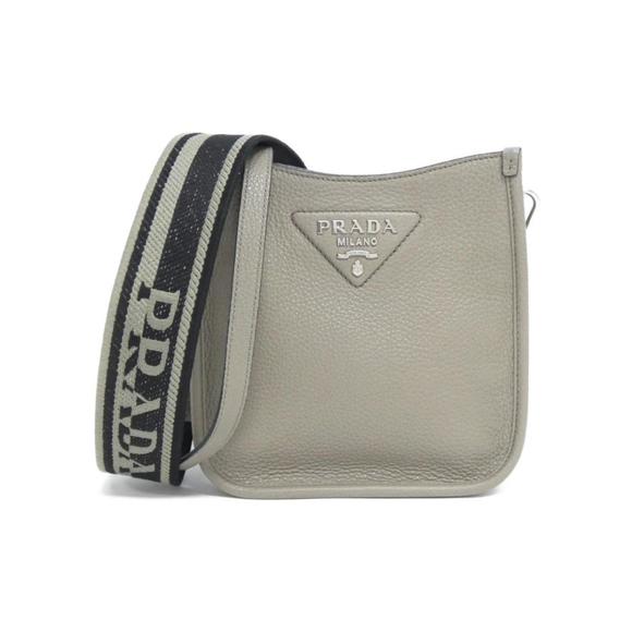Prada | Bags | Prada Shoulder Bag Argilla Silver Metal Fittings | Poshmark